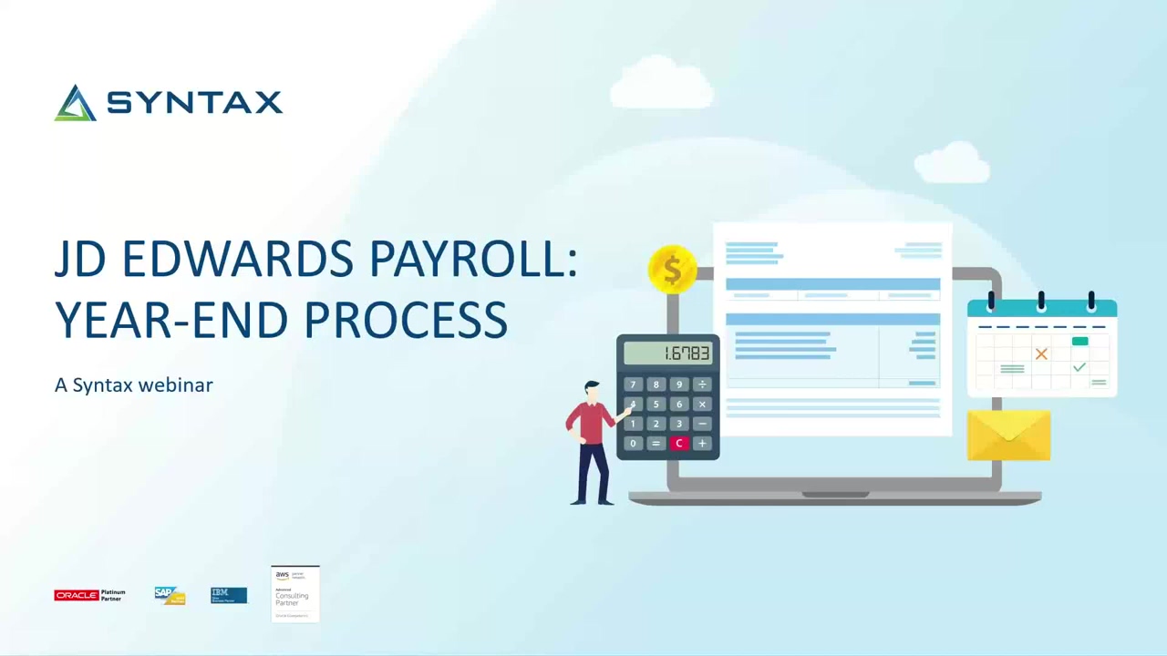 JD Edwards Payroll - Year-End Process for US companies: On-Demand Webinar